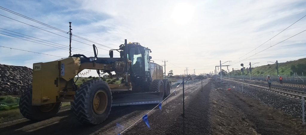 Rail Construction - Walker Grader Hire